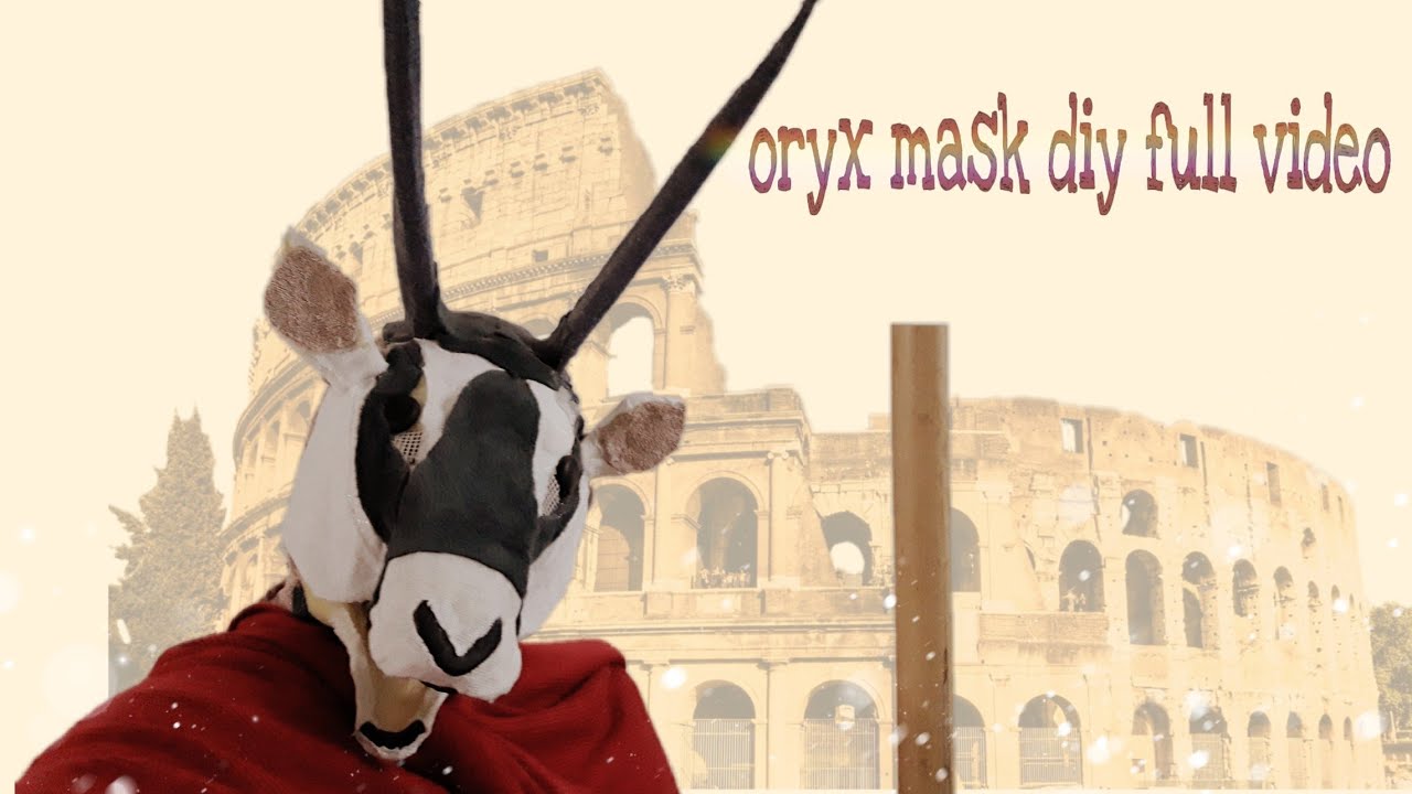 동물 코스프레 가면 만들기 / oryx cosplay mask making - YouTube