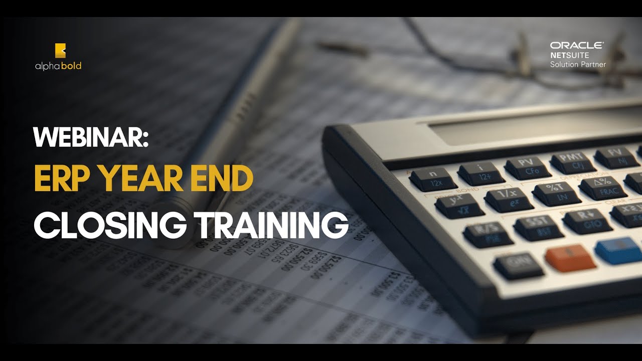 Webinar: ERP Year End Closing Training! - YouTube