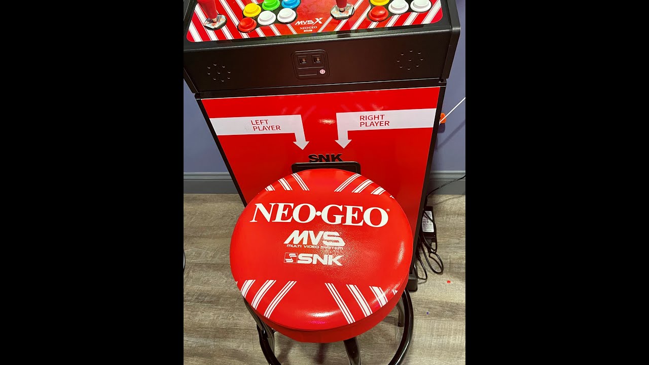 Neo Geo MVSX SNK stool cover; also, SNK UNICO MVSX official stool being ...
