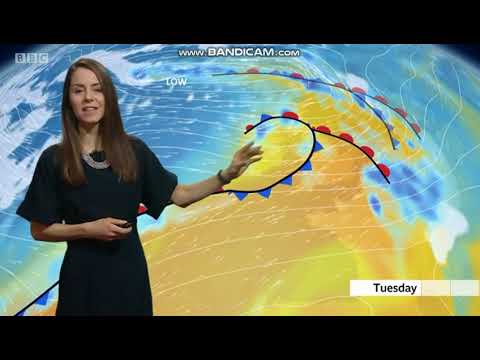 Kaye Forster weather presenter from the East Midlands in a black top ...