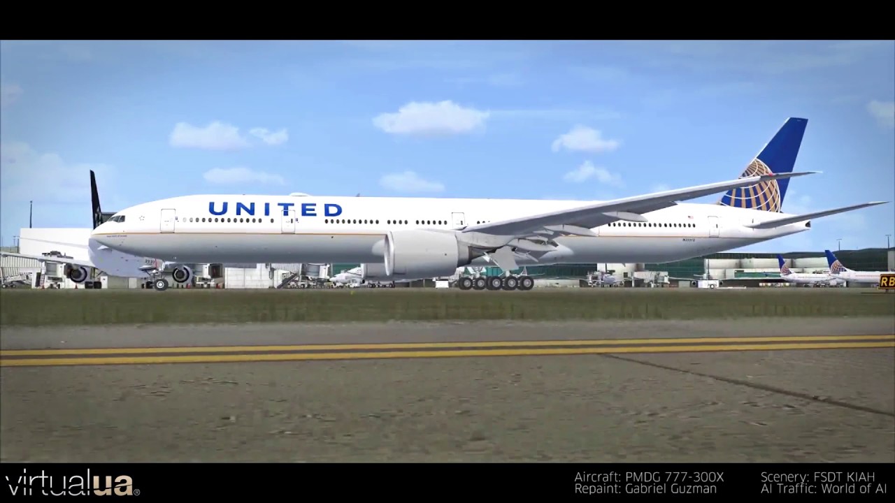 Virtual United Welcomes The New 777-300ER! - YouTube