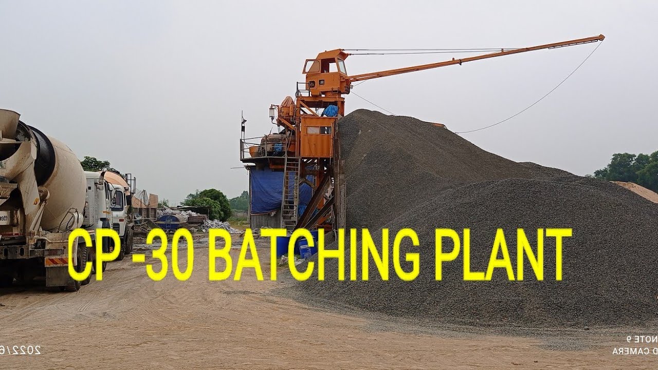 CP-30 CONCRETE BATCHING PLANT - YouTube