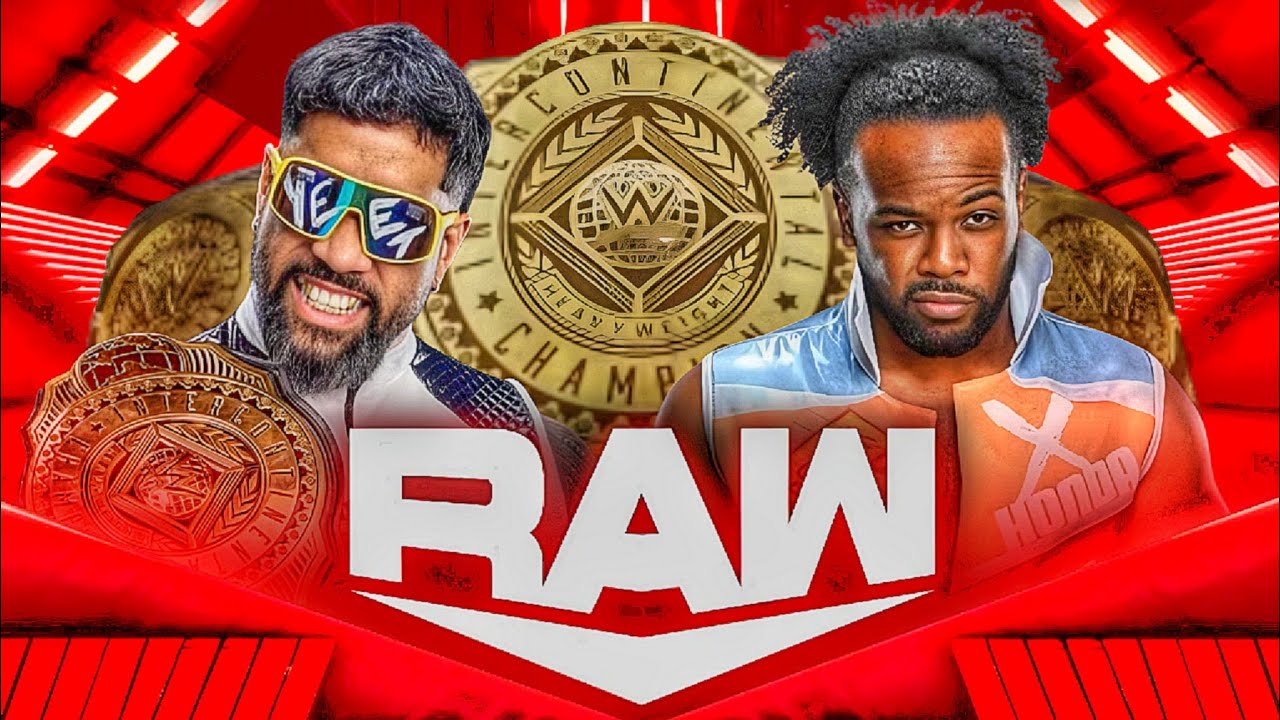 WWE Raw - Jey Uso vs Xavier Woods Intercontinental Championship Full ...