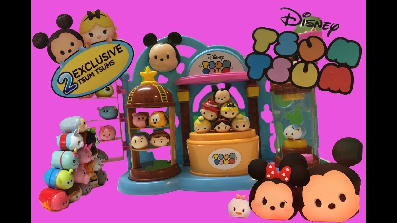 Disney Tsum Tsum Toy Shop Playset Review and Squishy Tsum Tsum Play ...