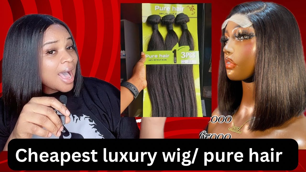 Cheapest luxury packet hair in the market now / pure hair packet hair # ...