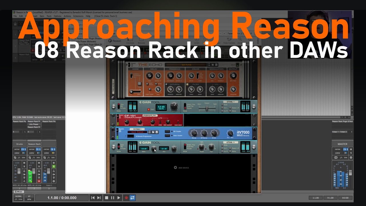 08 Approaching Reason - Reason Rack VST in other DAWs - YouTube