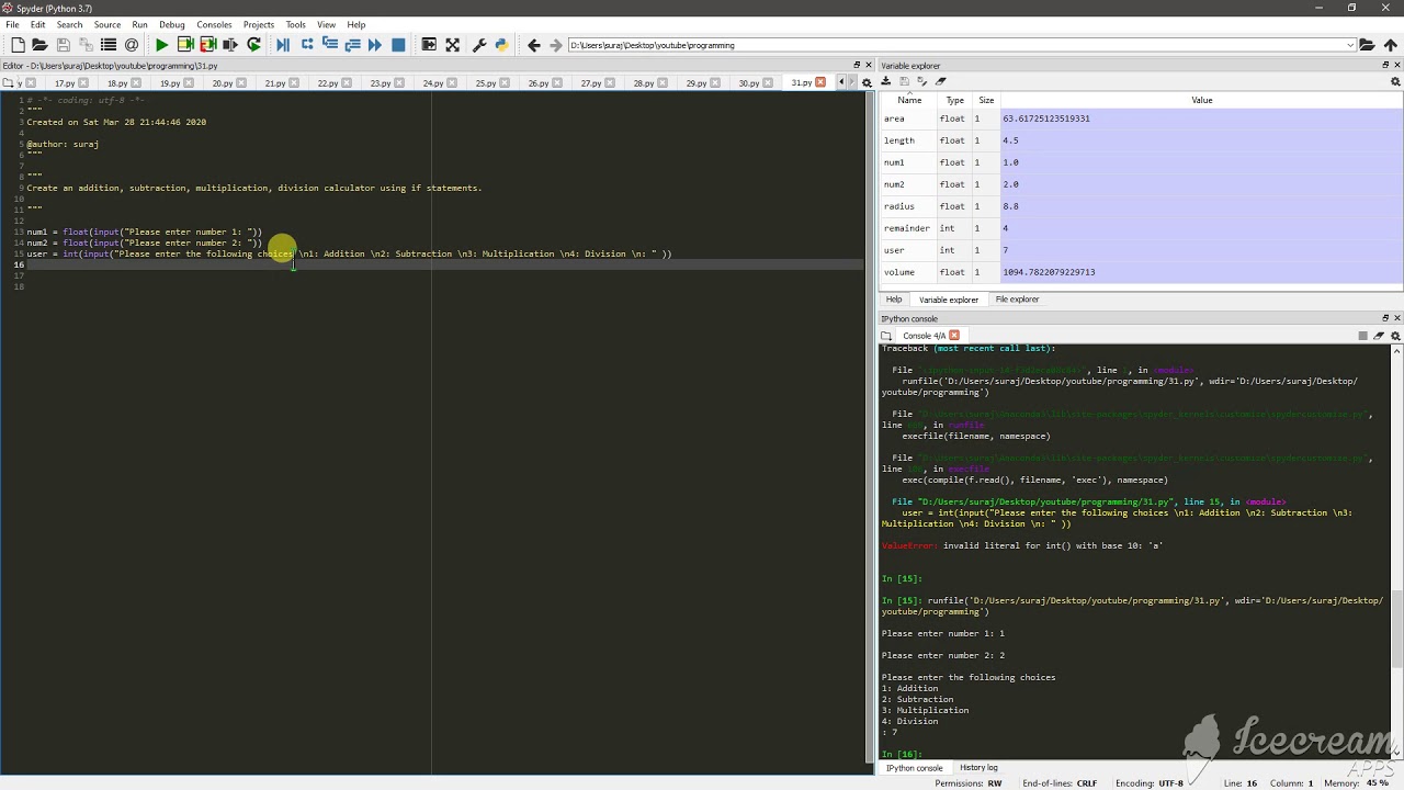Programming Challenge 31 Youtube