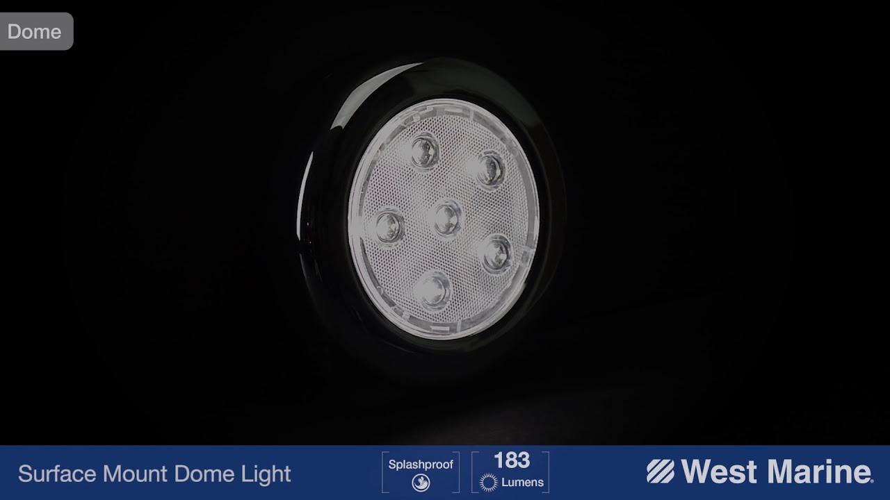West Marine Surface Mount LED Light - YouTube