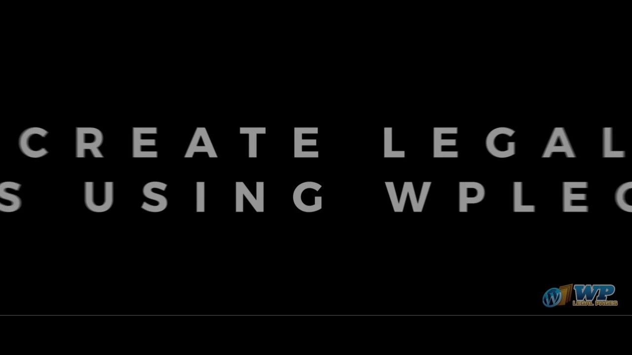 How to create legal policy templates using WPLegalPages - YouTube