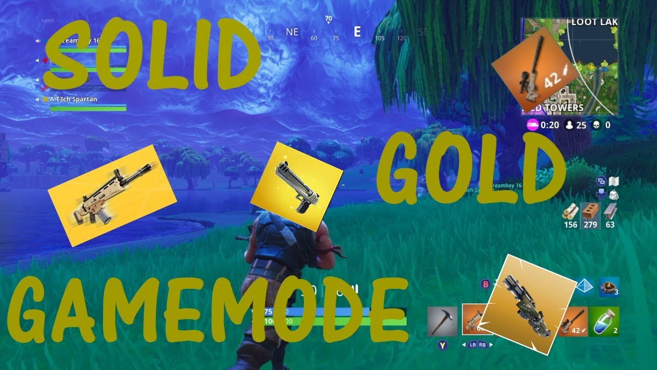 FORTNITE SOLID GOLD GAMEMODE!! ALL WEAPONS LEGENDARY!?!? - YouTube