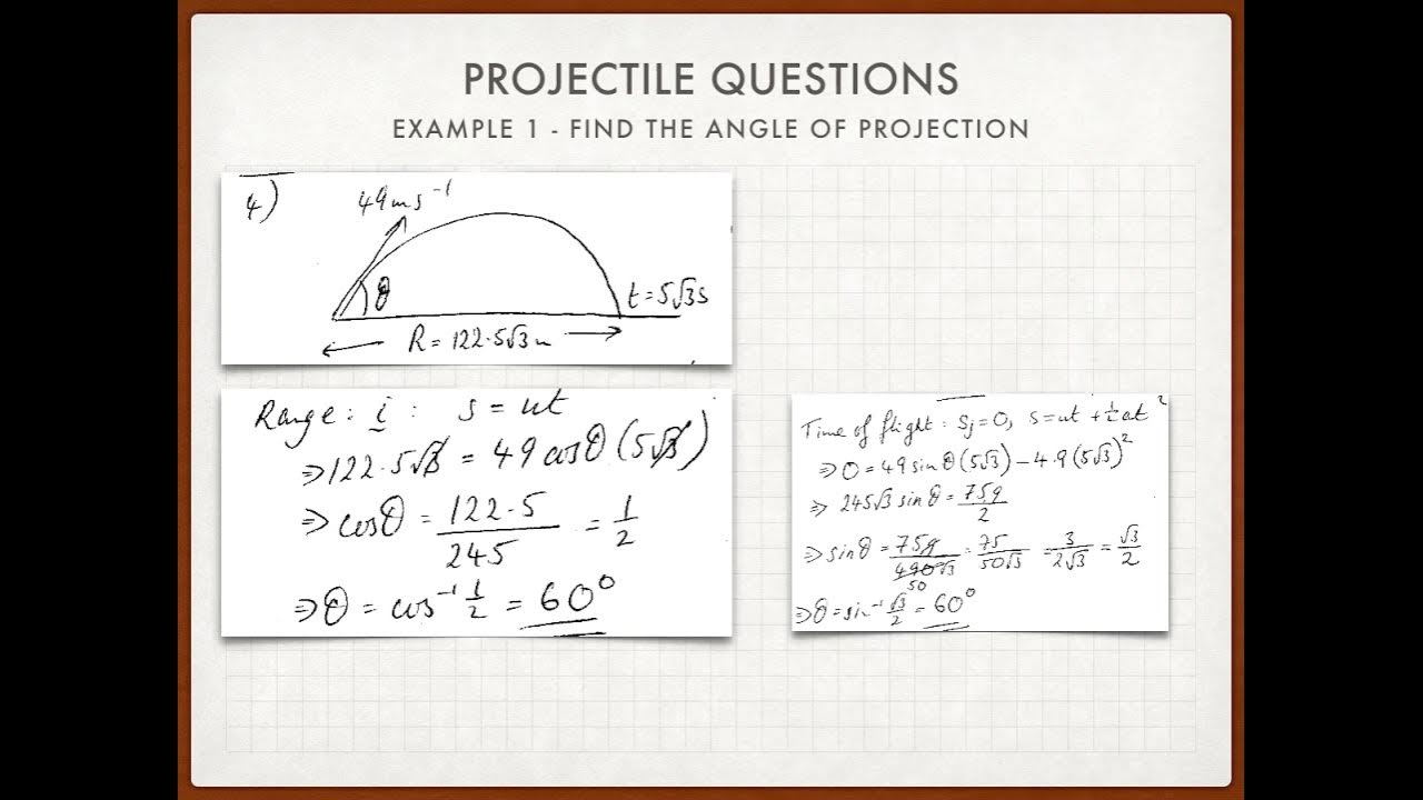 Physics projectiles 3 - YouTube