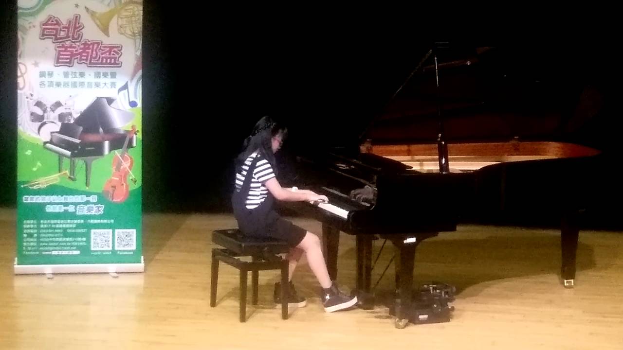 李晨語 第一次比賽 第五名 four variations on a theme by paganini piano solo wiktor ...