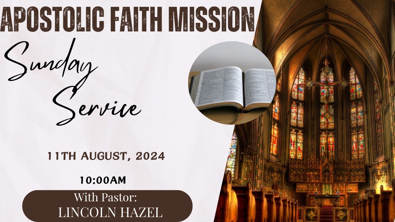 APOSTOLIC FAITH MISSION CHURCH ST.KITTS SERVICE FOR SUNDAY 11TH AUGUST ...
