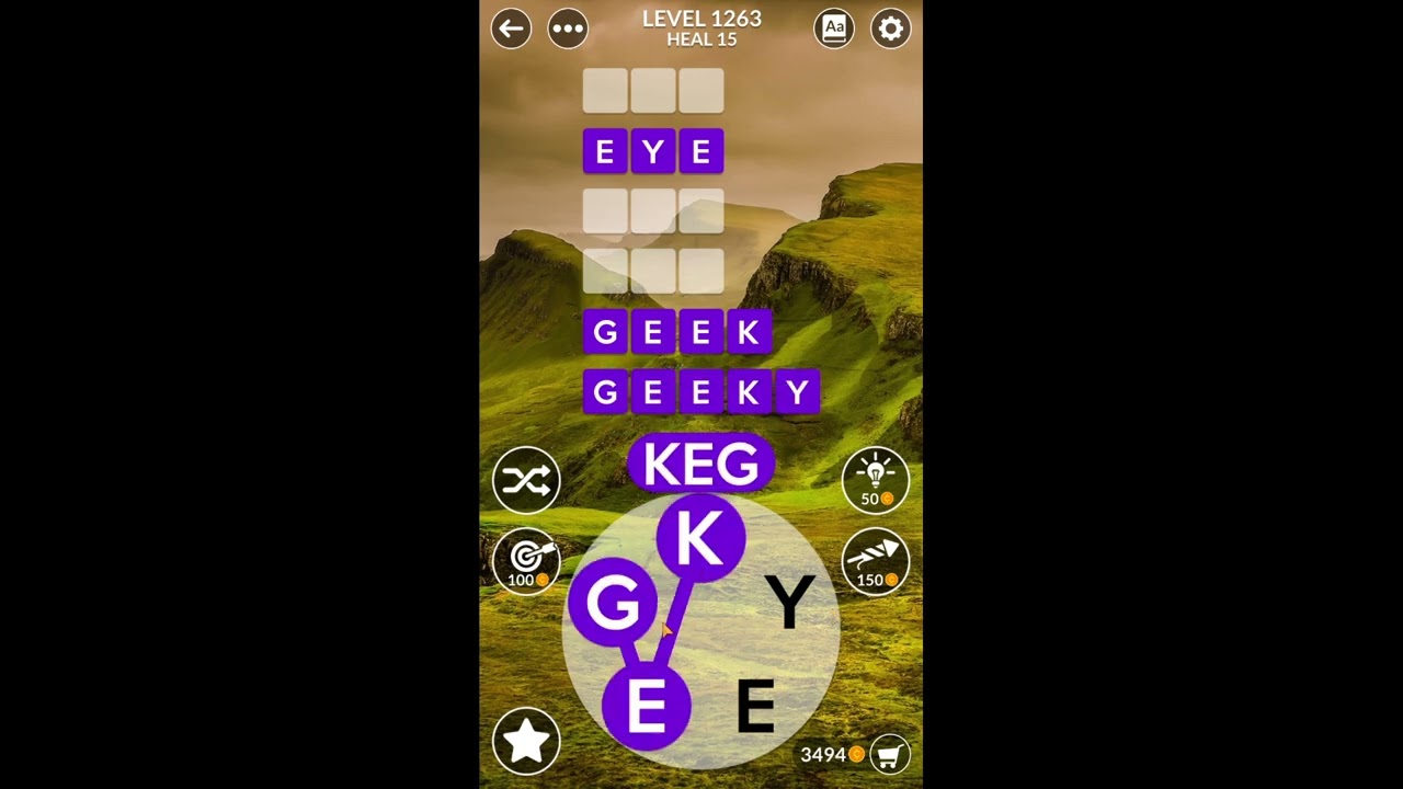 Wordscapes Uncrossed Level 1263 Answers - YouTube