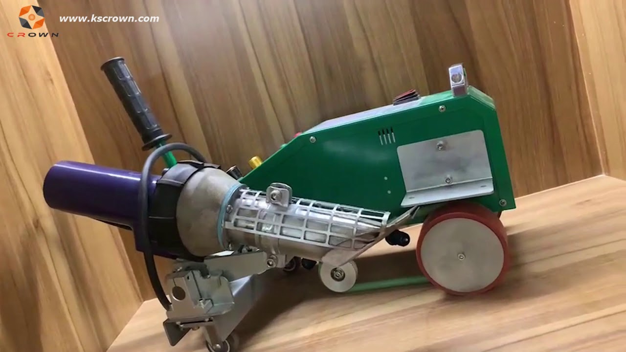PVC Tarpaulin Banner Welder Machine CRW-2000C - YouTube