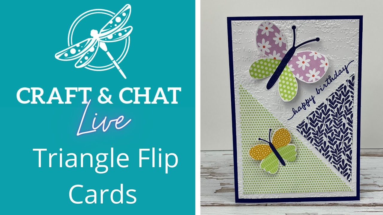 Craft and Chat : Triangle Flip Cards - A scrap buster! - YouTube