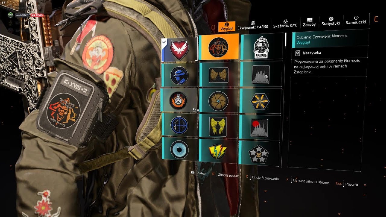 The Division 2 - Descent - Arm Patch "Shades of Red: Nemesis" - YouTube