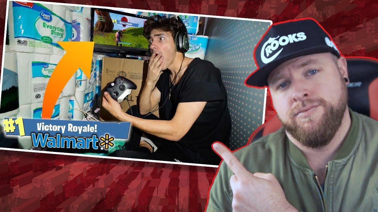 Playing Fortnite Battle Royale in Walmart! (INSANE) - YouTube