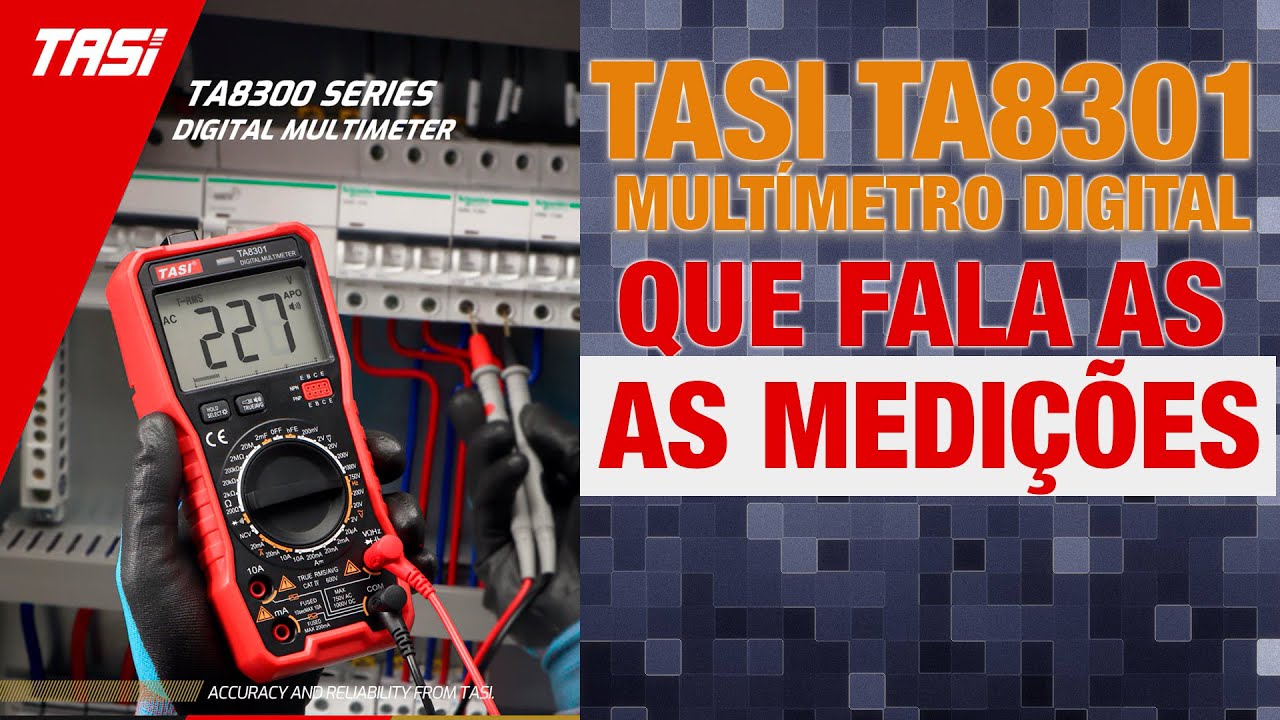 TASI TA8301 | MULTÍMETRO DIGITAL QUE FALA AS MEDIÇÕES | (Voice value ...