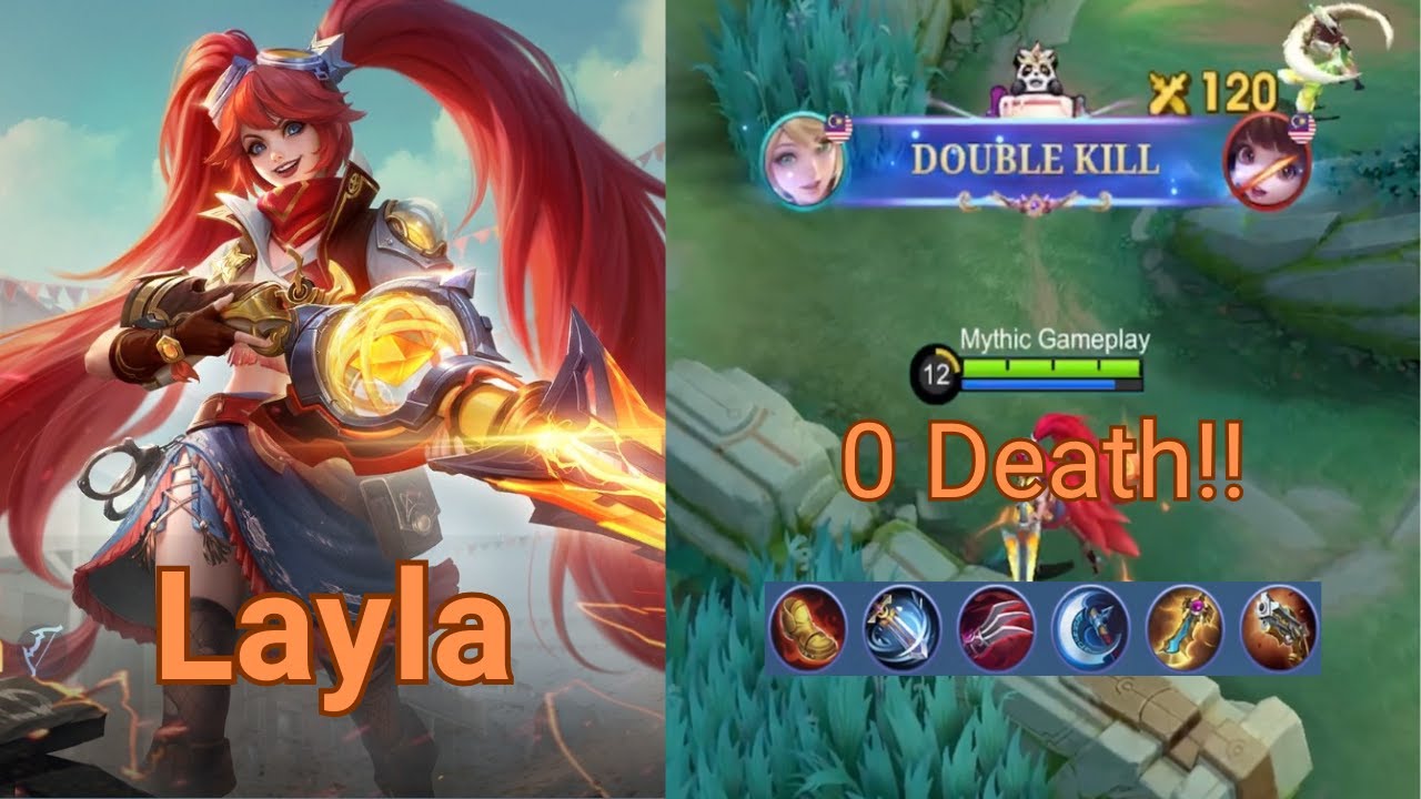 0 Death!! How Layla Survived With No Death And Win The Game? Mythic ...