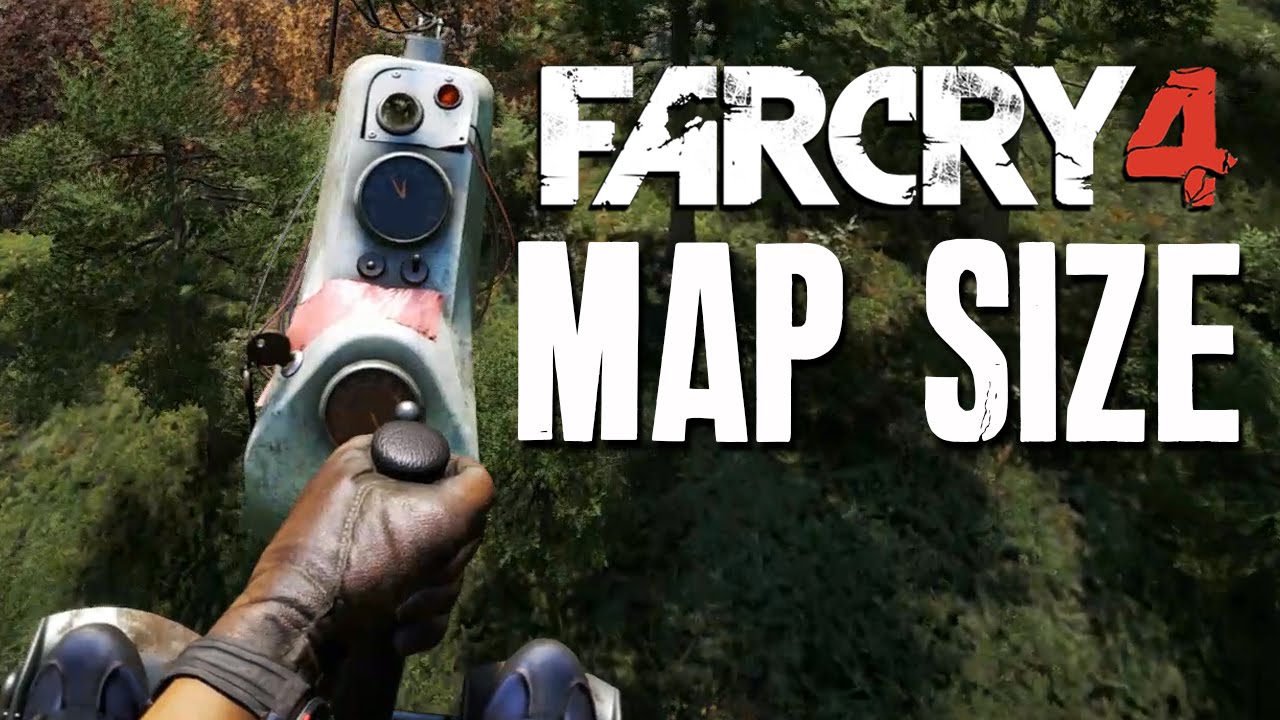 Far Cry 4 - MASSIVE MAP SIZE & HELICOPTER (gyrocopter) Gameplay PS4 ...