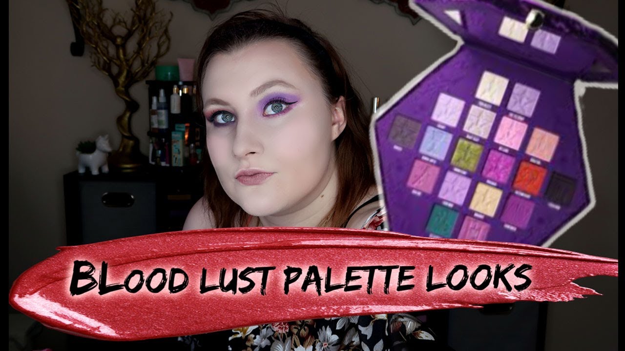 Jeffree Star Blood Lust Palette Tutorial | 4 looks 1 palette - YouTube