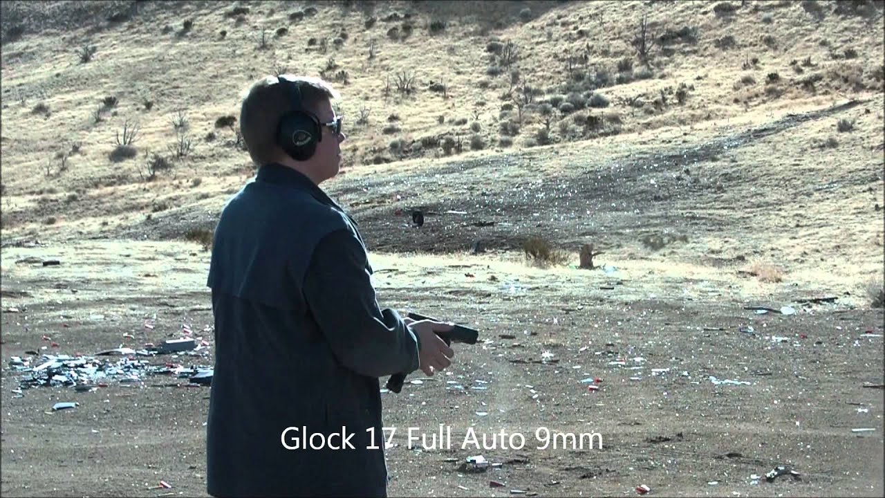Shooting various post sample machine guns - YouTube