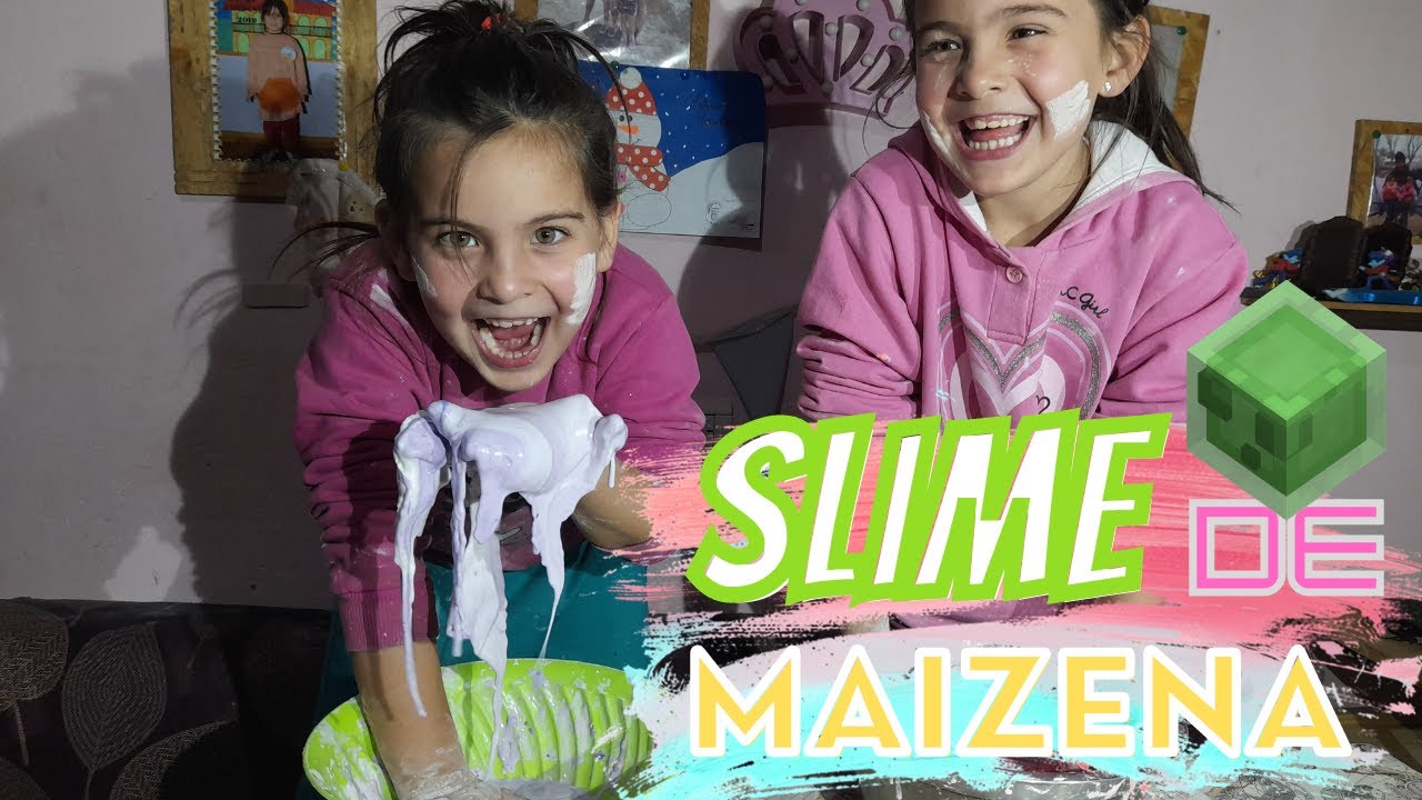 Slime con Maizena / Experimento social.... /Gemelas en Accion - YouTube