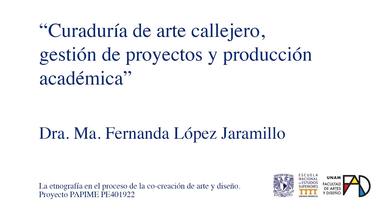 Curaduría de arte callejero, gestión de proyectos y producción ...