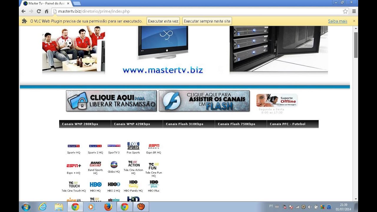 Tutorial para assistir canais pela Master TV - YouTube