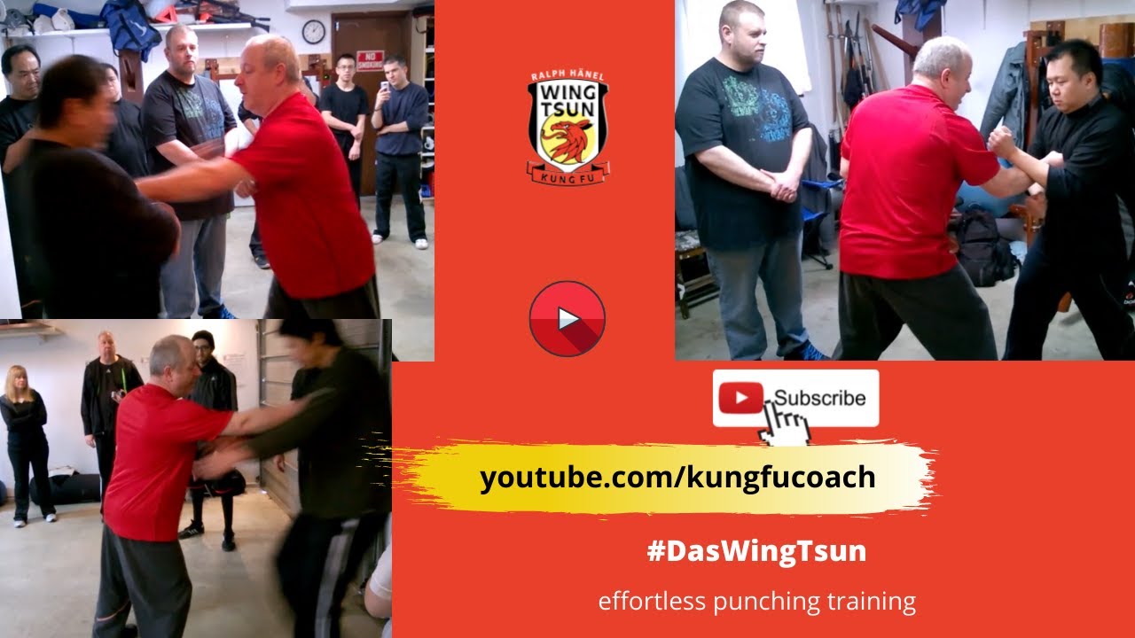 Wing Tsun Kung Fu, training for effortless punching, inch-punch - YouTube