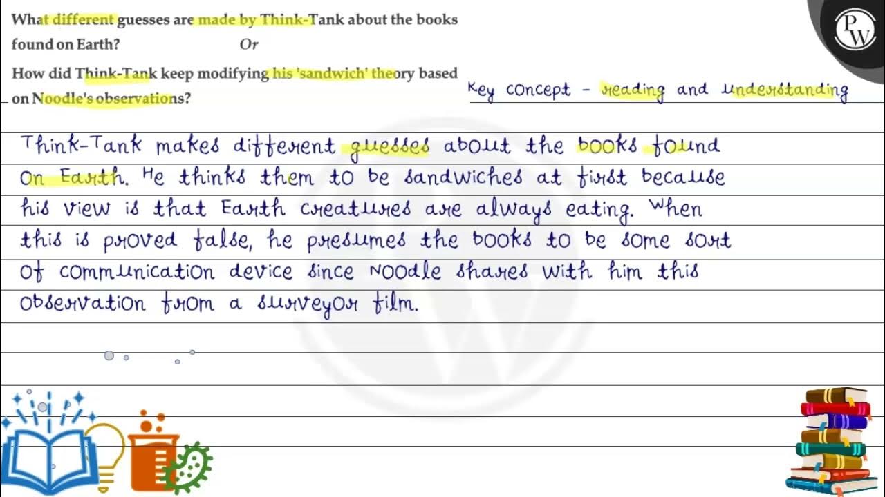 What different guesses are made by Think-Tank about the books found on ...