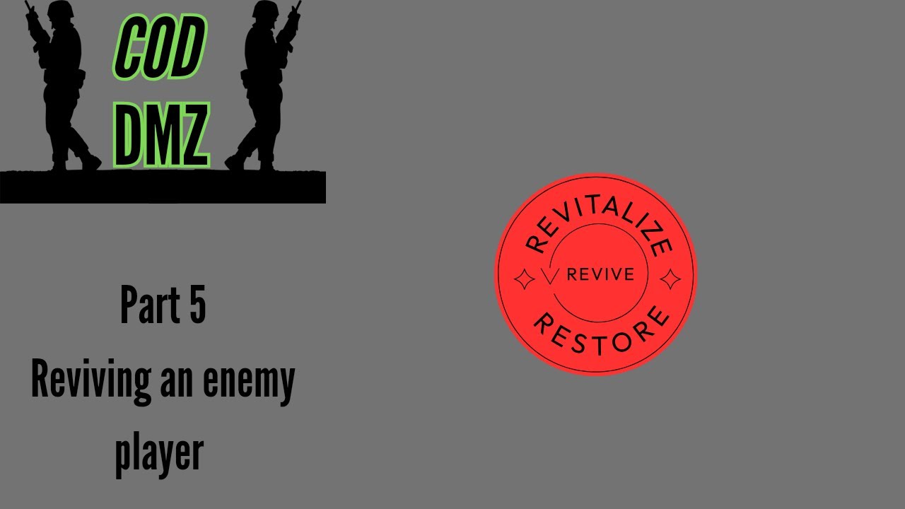 Call of Duty DMZ part 5 reviving an enemy player - YouTube