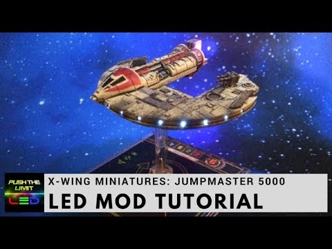 X-Wing Miniatures: Jumpmaster 5000 LED Modification Tutorial - YouTube