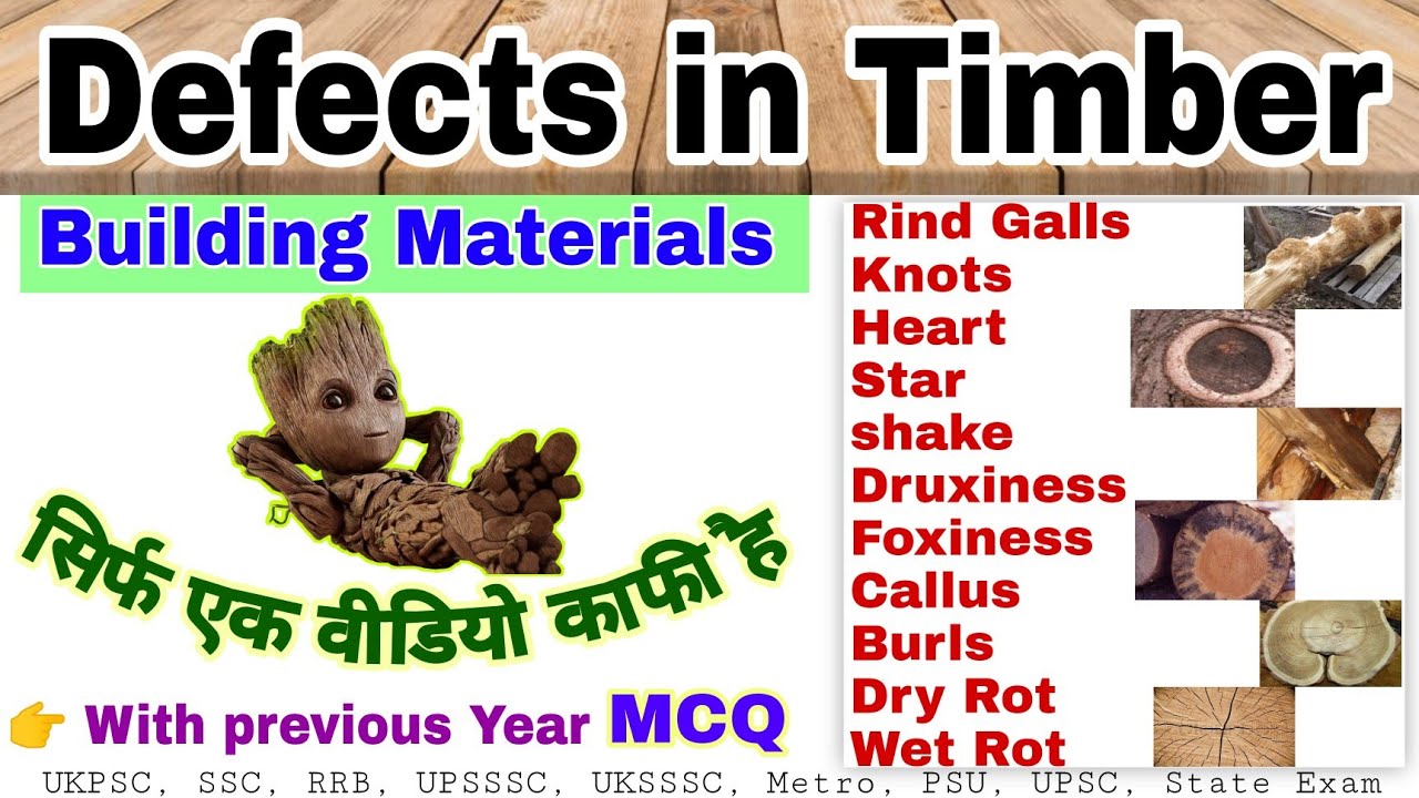 🌳 Defects in Timber - Rind Galls ! Knots ! Heart and Star Shake ...