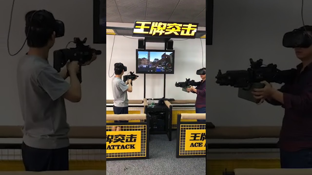 Vr shooting game with stage - YouTube