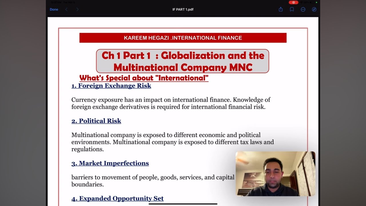 IF Ch1 Part 1 (Globalization & MNCs) (Theoretical Concepts) - YouTube