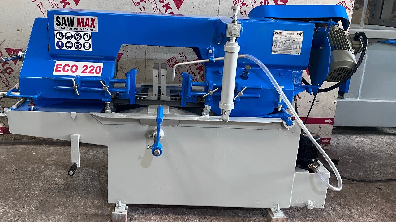 Manual bandsaw machine - YouTube