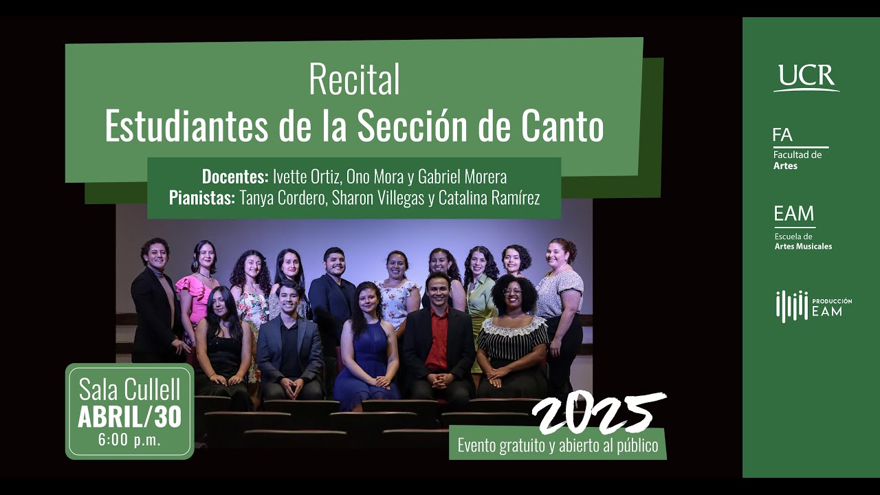 Recital de la Sección de canto (30-4-25) - YouTube