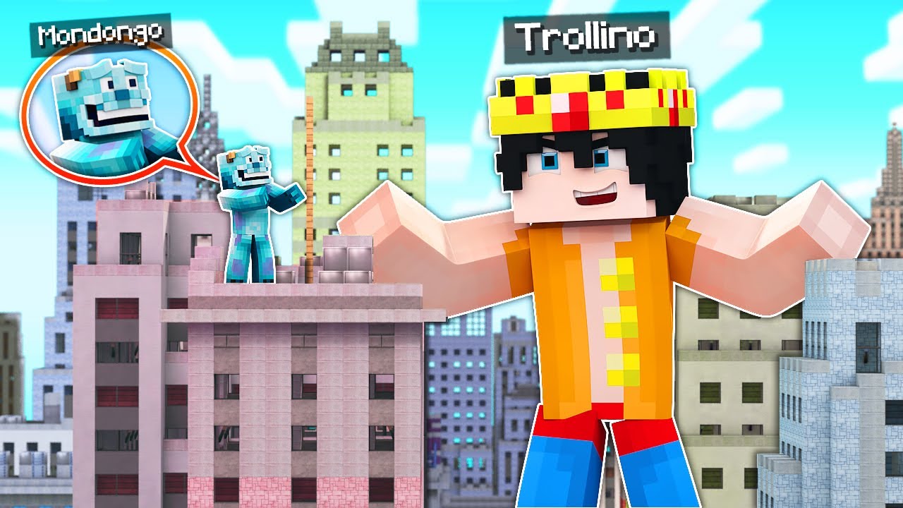 Nos ESCONDEMOS de TROLLINO GIGANTE 😂 MINECRAFT ESCONDITE, INVICTOR ...