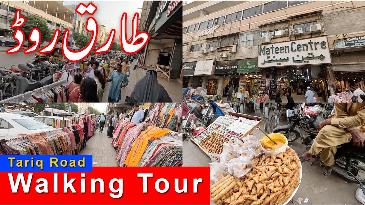 Walking Tour at Tariq Road | Too much encroachment on footpath | too ...