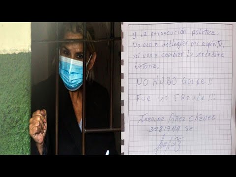 Jeanine Añez: permanece un mes detenida y aislada
