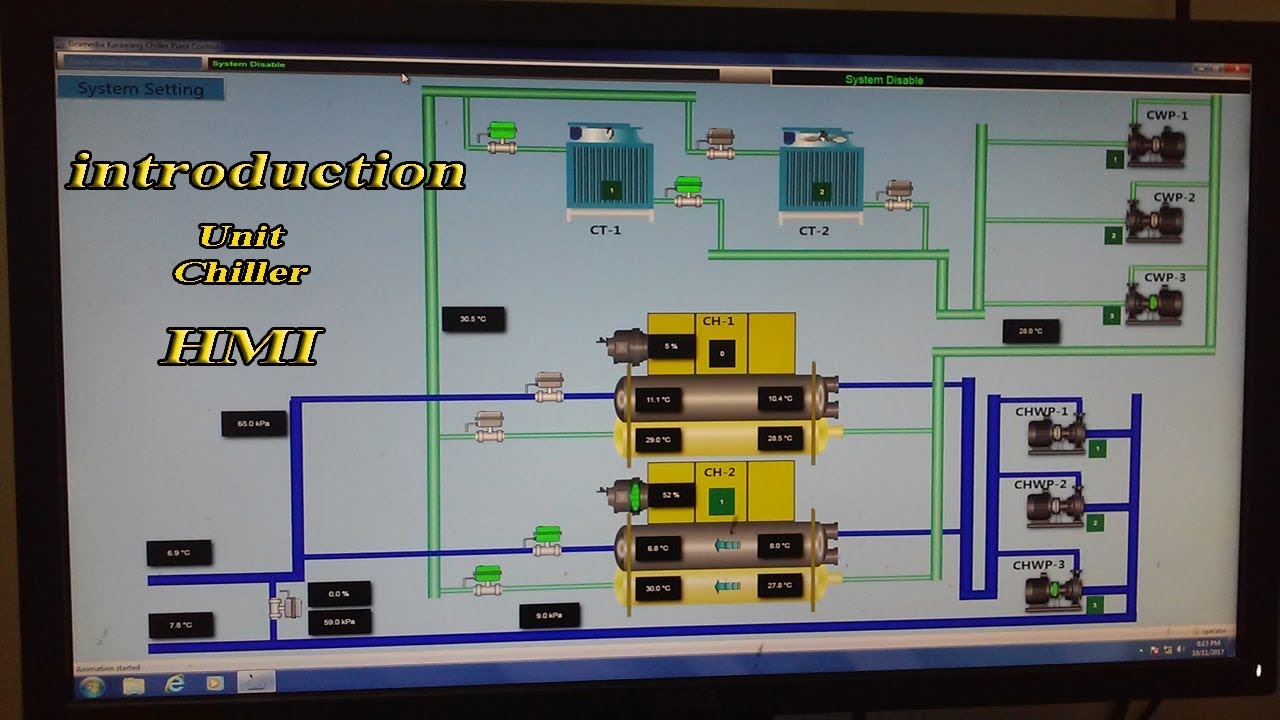 Introduction Unit Chiller HMI (Pengenalan Unit Chiller Di Computer HMI ...