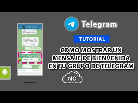 COMO MOSTRAR UN MENSAJE DE BIENVENIDA EN TU GRUPO DE TELEGRAM - YouTube