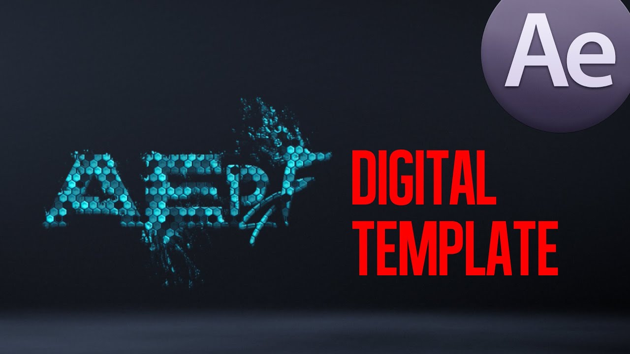 After Effects Project - Digital Logo Creation - YouTube
