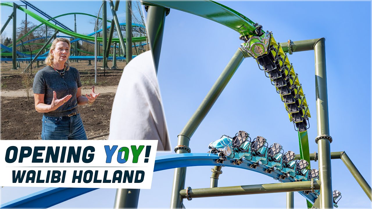 Opening Nieuwe Achtbaan YoY Walibi Holland! | Exclusieve dronebeelden ...