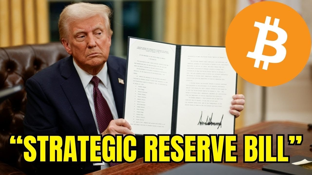 Trump Signed Bitcoin Strategic Reserve Bill Executive Order - YouTube