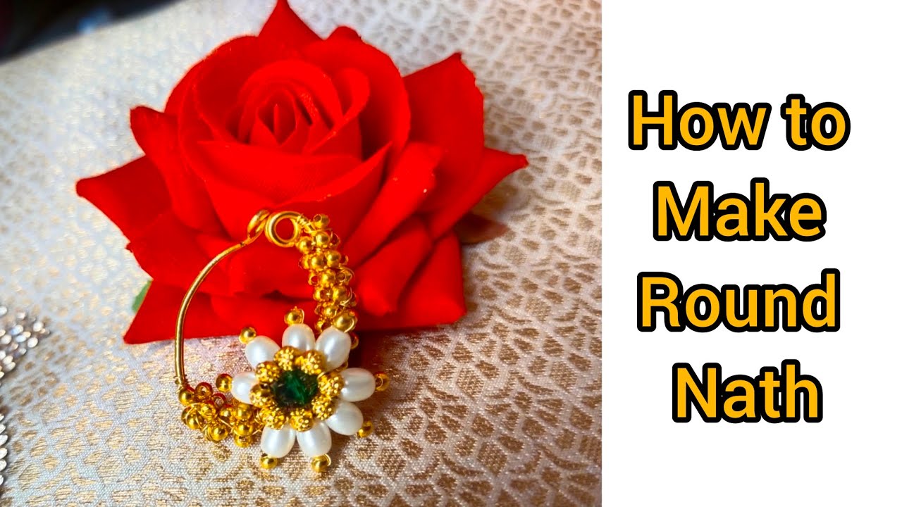 how to make a round nath? #nath #jewellery - YouTube