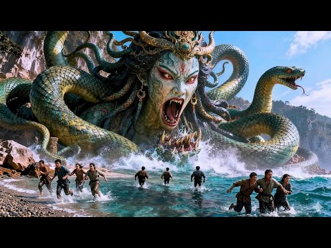 Ölümcül Yılan Tanrısı Okyanusun Ortasında Ortaya Çıkıyor|Titanların Savaşı Film Özeti