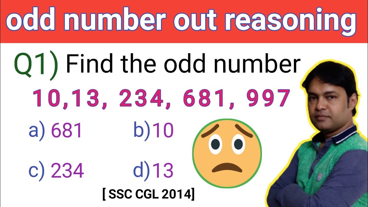 Odd number out reasoning// General intelligence and reasoning// Odd one ...